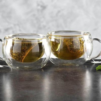 Pure double glass tea cup (50 ml) - دولار جروب - Dollar Group
